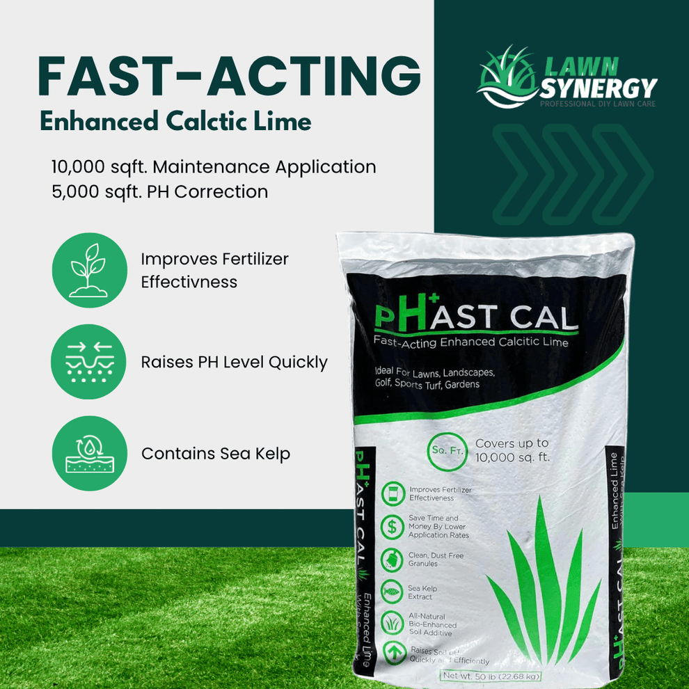 Phast Cal Lime | Fast-Acting Enhanced Calcitic Lime - 50 lbs.