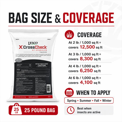 LESCO Crosscheck EZ Granular Insecticide - Lawn Pest Control for Ants ...