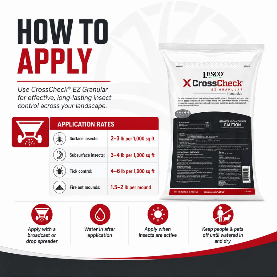 LESCO Crosscheck EZ Granular Insecticide - Lawn Pest Control for Ants ...
