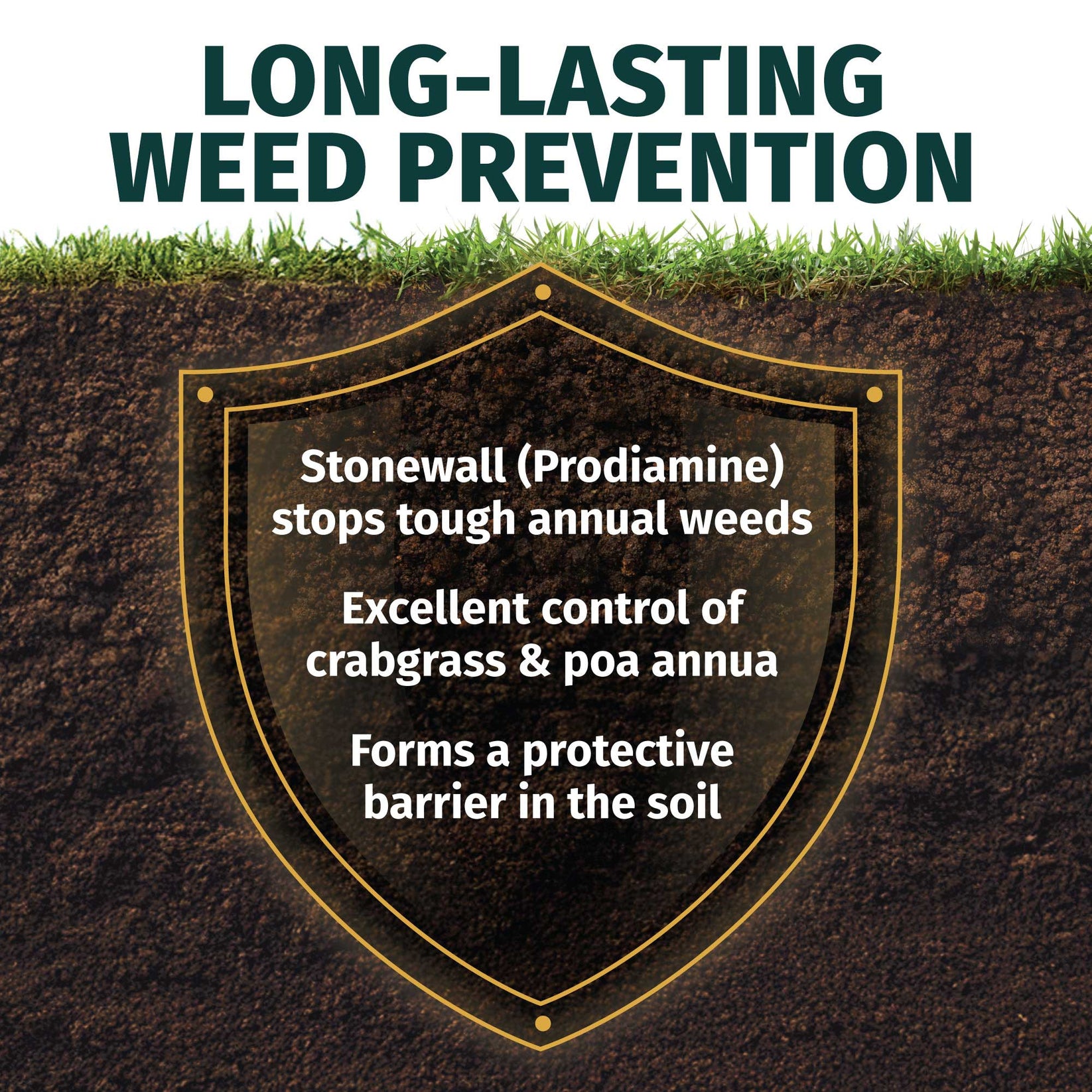 LESCO 14-0-7 Stonewall Pre-Emergent Fertilizer - Crabgrass Weed Preventer