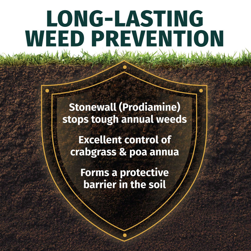 LESCO 14-0-7 Stonewall Pre-Emergent Fertilizer - Crabgrass Weed Preventer