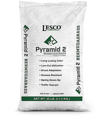 LESCO Pyramid 2 Bermuda Grass Seed (Coated) - 25 lb | High-Quality Turf ...