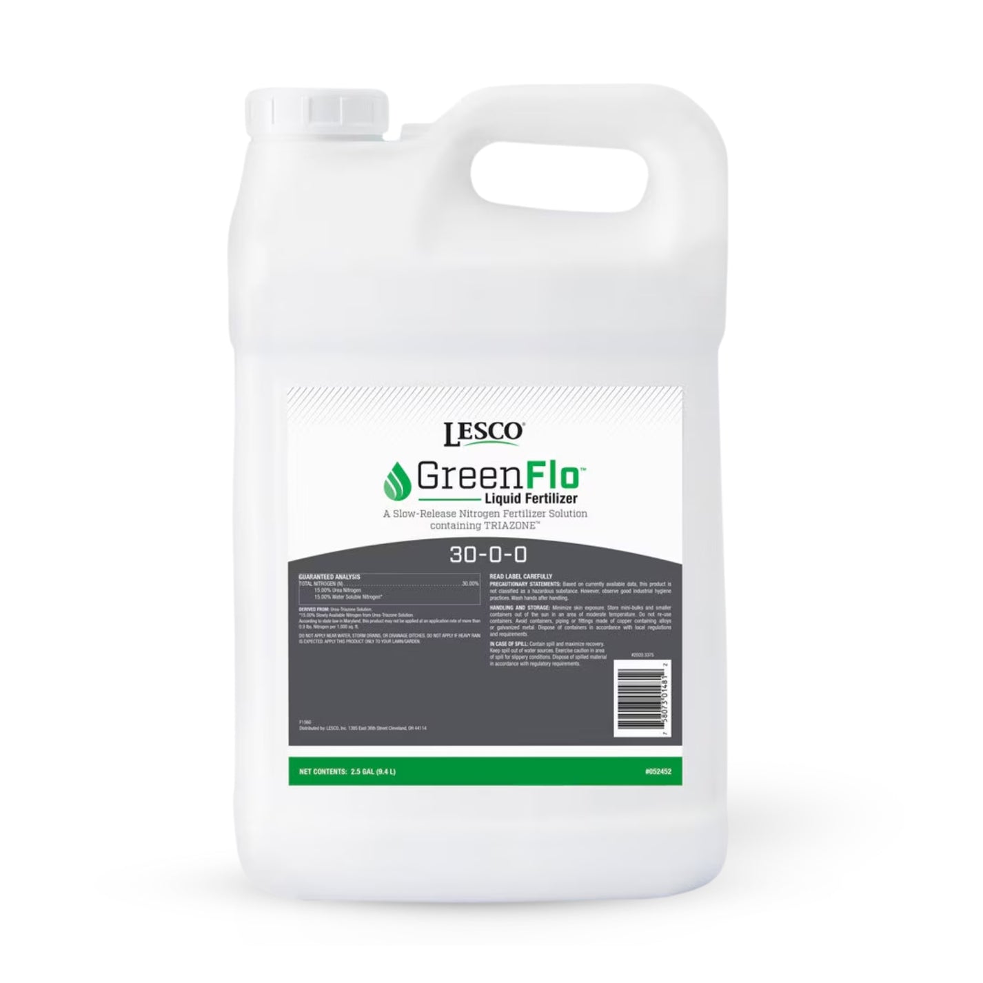 LESCO 30-0-0 Liquid Nitrogen Fertilizer - 50% Slow-Release Urea Triazone