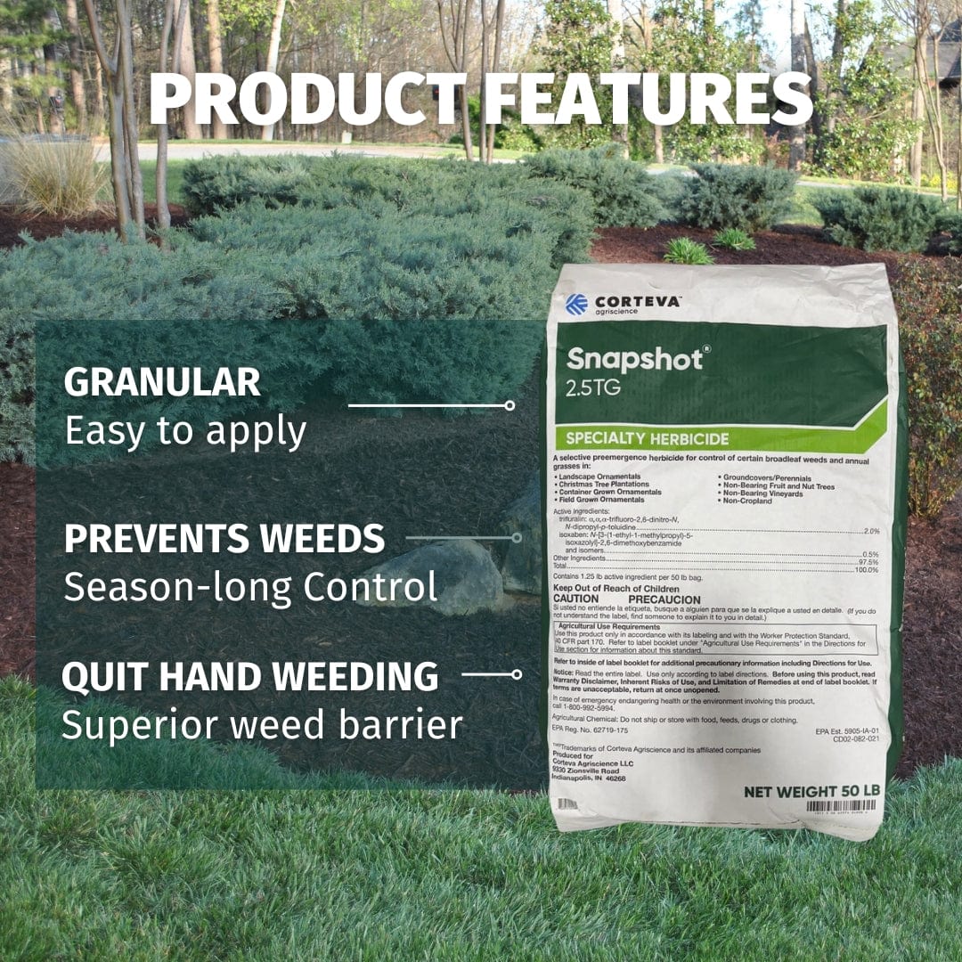 Snapshot 2.5 TG Herbicide - Pre-Emergent Weed Control for Landscapes