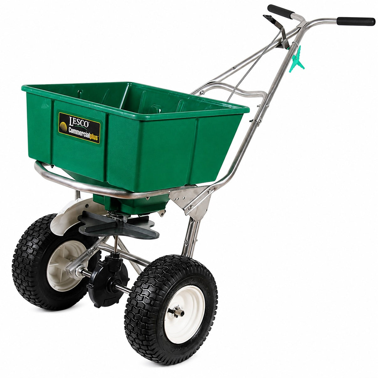 LESCO Commercial Broadcast Spreader - Stainless Steel 80 lb Capacity